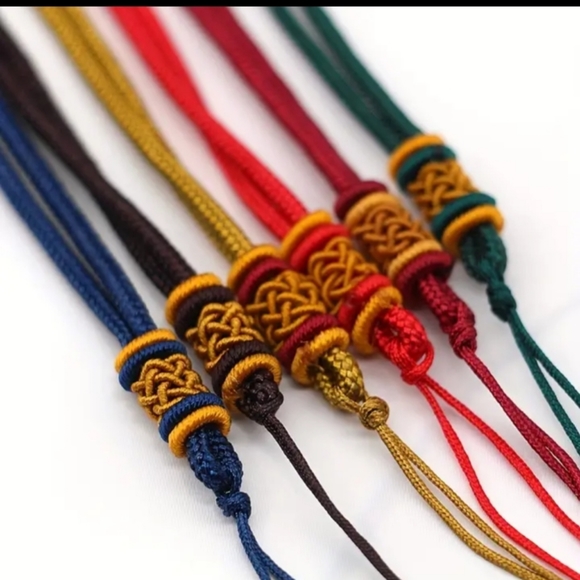 Office | 2 Braided Pendant Ropes Red Blue Yellow Green Brown 4 Each ...